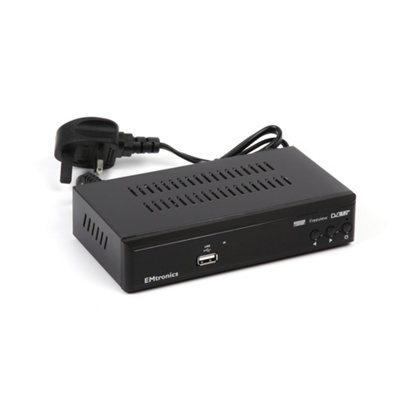 EMtronics EMFBR128HD 128GB Freeview Box Set-Top Digibox Recorder - Black