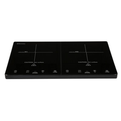 EMtronics Portable Double Hot Plate Induction Hob, Temperature Control ...
