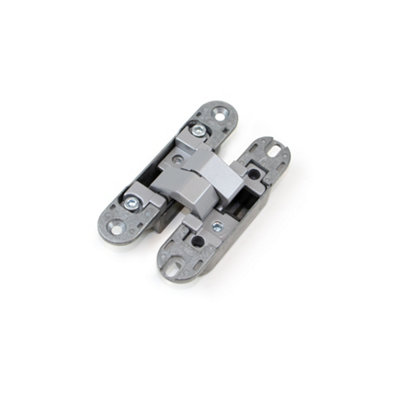 Emuca Lot of 2 concealed hinges for wicket doors, 60kg load, 180 degree ...