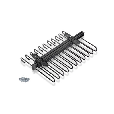 Emuca Pull-out trouser rack, 11 rods, full extraction guides, Steel ...