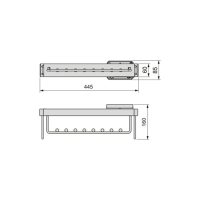 Emuca Quartz extractable hanger for wardrobe, Plastic and Aluminium ...