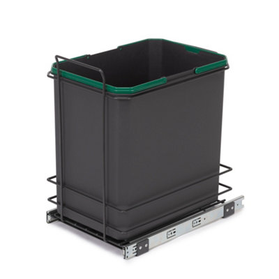 Emuca Recycling bin for bottom fixing and manual pull-out in kitchen ...
