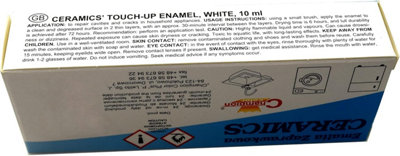 Enamel White Touch Up Paint, 10 mL Easy and Quick Drying Chip Repair ...