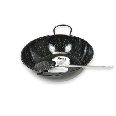 Enamelled Deep Frying Pan With Handles 28cm