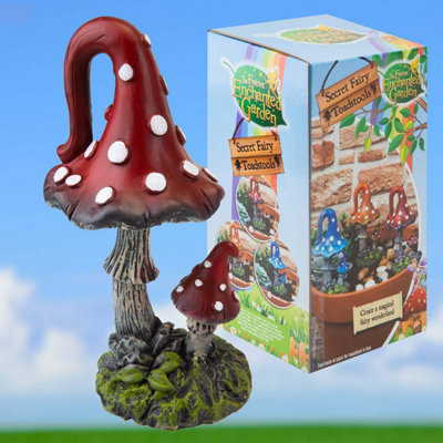 Shop Enchanted Fairy Toadstool Secret Garden Ornament Red