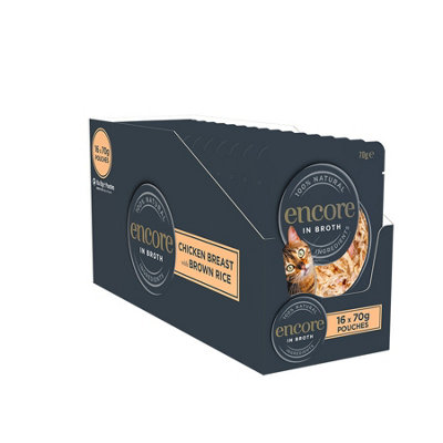 Encore Cat Pouch Chicken & Brown Rice - 70g (Pack of 16) | DIY at B&Q