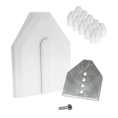 END-FIX END CAP REPLACEMENT KIT (10 PACK) - WHITE