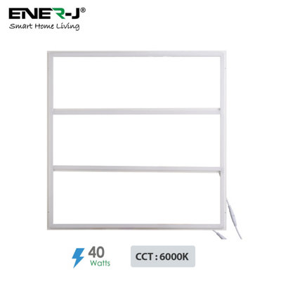 ENER-J Checks Borderline Design LED Ceiling Panel 60x60cms 6000K (Pack ...