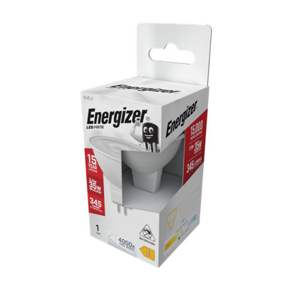 Energizer LED MR16 GU5.3 345lm 3.6W 4000K (Cool White) Spotlight ...