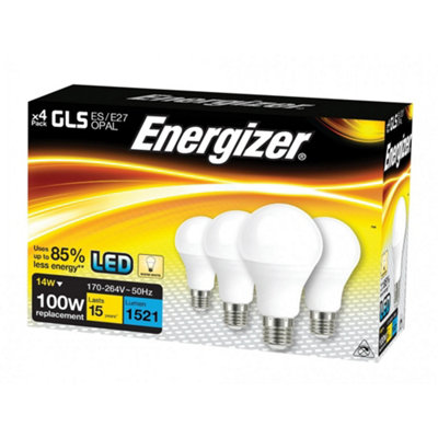 Energizer Led Opal Gls Non-dimmable Bulb Multi Colour (ES (E27) 1521 ...