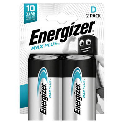 Energizer S13462 MAX PLUS D Alkaline Batteries (Pack 2) ENGMAXPD2