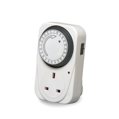Energy-Saving Plug-In Timer Switch 24-Hour 15-Minute Segment Control ...