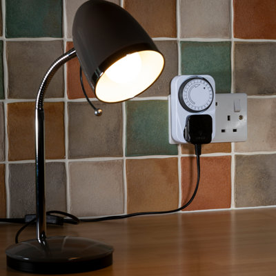 Energy-Saving Plug-In Timer Switch 24-Hour 15-Minute Segment Control ...