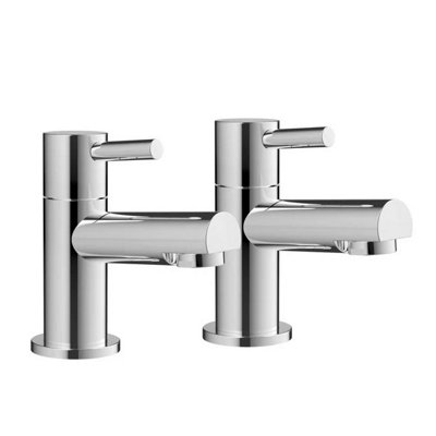 Enfield Chrome Bath Taps (PAIR) Hot and Cold Separates