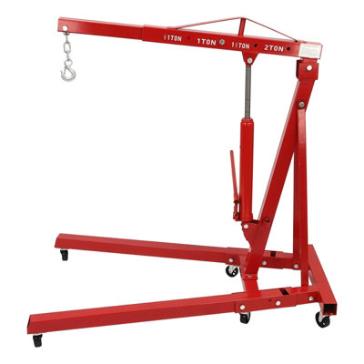 Engine Hoist, 2 Ton Heavy Duty Folding Hydraulic Engine Crane Hoist ...
