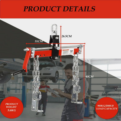 Engine Hoist Leveller 900kg Heavy Duty Adjustable Load Leveler with ...