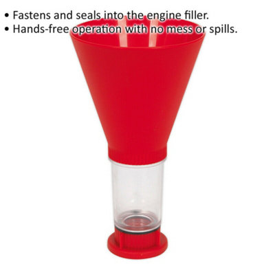 Engine Oil Funnel - Hands Free Operation - Suitable for BMW Mercedes Toyota