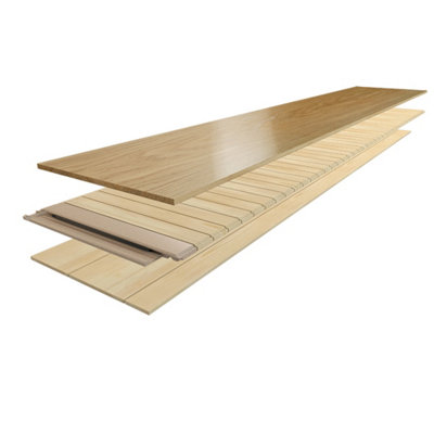 Engineered Wood Flooring One Strip Oak White Washed Brushed Matt ...