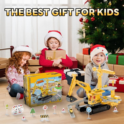 Engineering Crane Toy with Lights and Sounds, Interactive Construction ...