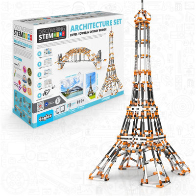 Engino STEM Architecture Eiffel Tower & Sydney Bridge Construction Kit ...