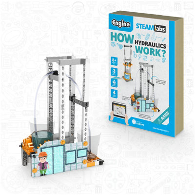 Engino STEM Labs Book How Hydraulics Work Construction Kit