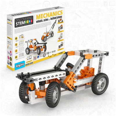 Engino STEM Mechanics Wheels Axles & Inclined Planes Construction Kit | DIY at B&Q