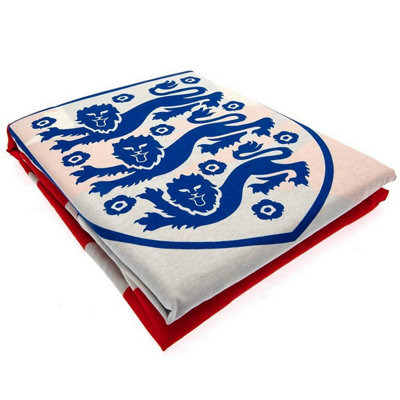England FA Born To Play Crest Duvet Cover Set White/Dark Blue/Red (Single)