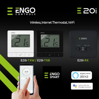 ENGO E20i-B Wireless Programmable Smart Thermostat Wifi App Alexa ...