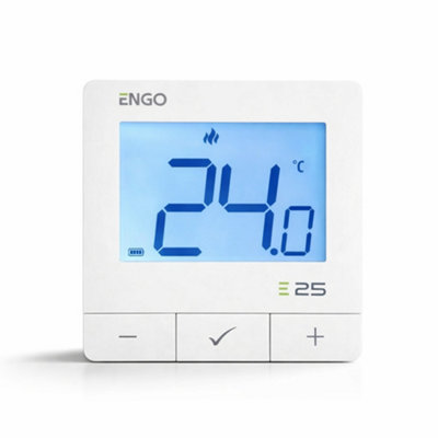 ENGO E25 Smart Thermostat 230 V Wired Zigbee App Controlled White