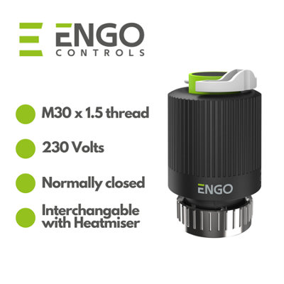 ENGO E30NC-230 UFH Underfloor Heating Manifold Thermal Actuator 230V M30x1.5 Normally Closed