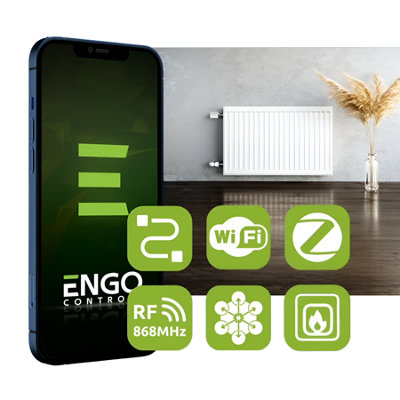 ENGO E40-230 Wired Smart Thermostat ZigBee 3.0 Programmable Heating Controller (Black)