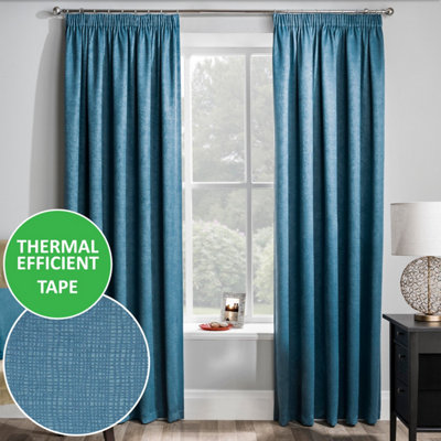 Enhanced Living Matrix Teal 46 x 90 inch (117x229cm) Tape Top Thermal ...