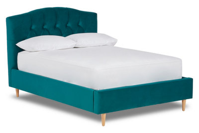 Enigma Classic Chesterfield Fabric Bed Base Only 4FT Small Double ...