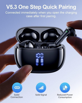Enjoy crystal-clear sound with these wireless earbuds featuring deep ...