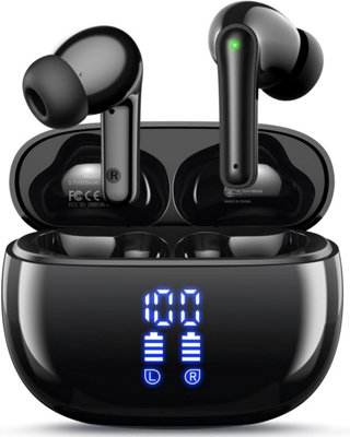 Enjoy crystal-clear sound with these wireless earbuds featuring deep ...