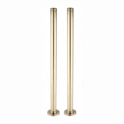ENKI Antique Brass Traditional Pillar Brass & Stainless Steel Bath Tap ...