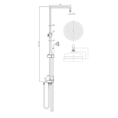ENKI Antique Brass White Traditional Bathroom Stainless Steel Dual ...