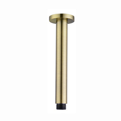 ENKI Antique Bronze Round Ceiling Mounted Shower Arm A14 | DIY at B&Q