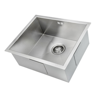 ENKI Axia Silver Contemporary Kitchen Brushed Stainless Steel Scratch ...