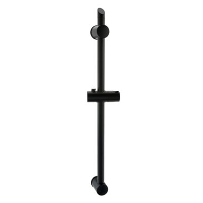 ENKI Black Adjustable Shower Riser Rail Kit S30 | DIY at B&Q