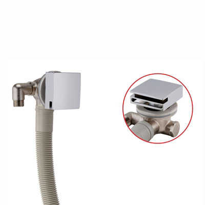 ENKI Chrome Modern Bathroom Slimline Waterfall Design Free Flow Hot ...