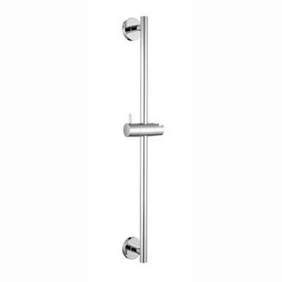 ENKI Chrome Modern Contemporary Bathroom Adjustable Push-Button Slide ...