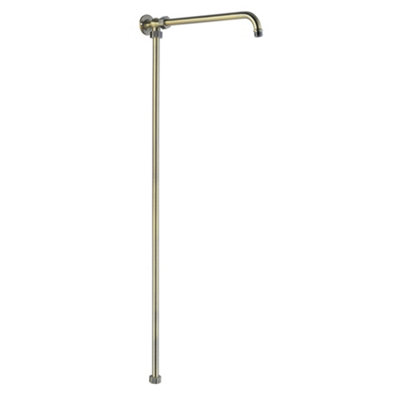 ENKI Downton Antique Brass Traditional Rigid Solid Brass Shower Riser ...