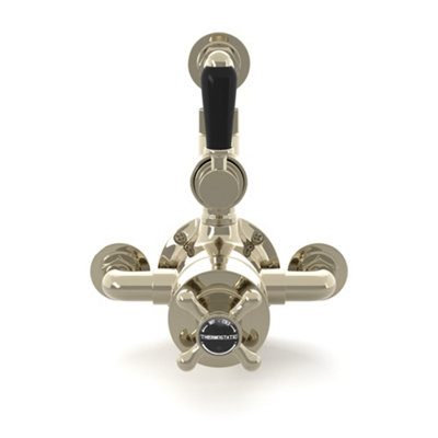 ENKI Downton English Gold Black Modern Bathroom Brass Ceramic ...