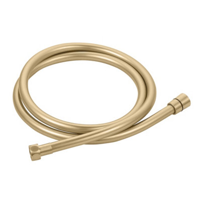 ENKI Dune Brushed Brass Traditional Bathroom Thermostatic 2-Outlet ...