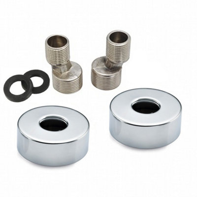 ENKI, Dune, T33, Chrome, Thermostatic Shower Mixer Bar Valve with Two ...