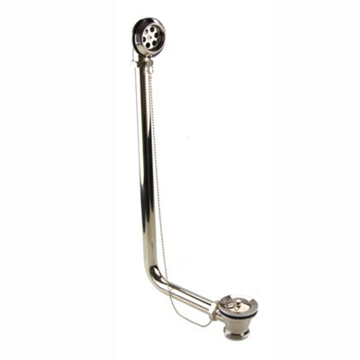 ENKI English Gold Traditional Bathroom Exposed Retainer Waste w ...
