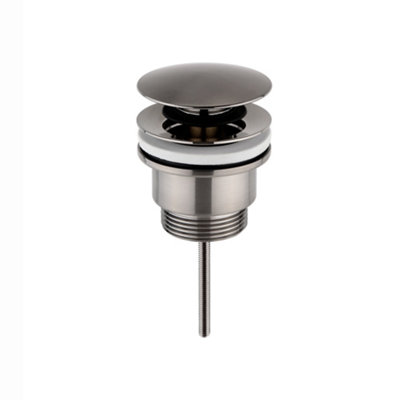 ENKI Gunmetal Grey Classic Timeless Bathroom Solid Brass Universal Push ...