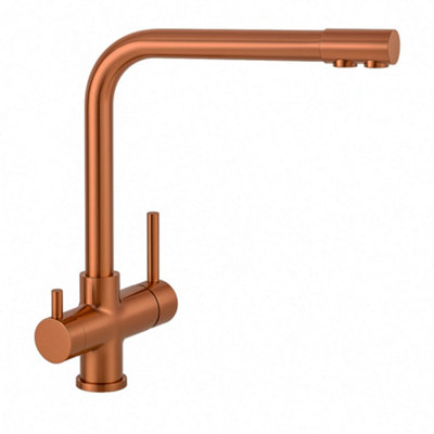 Buy ENKI Modena Modern Rose Gold Round 3-Way Filter Mixer Tap for ...