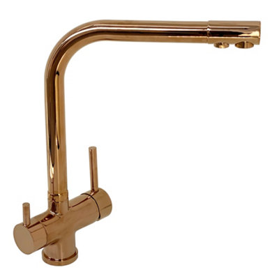 Buy ENKI Modena Modern Rose Gold Round 3-Way Filter Mixer Tap for ...